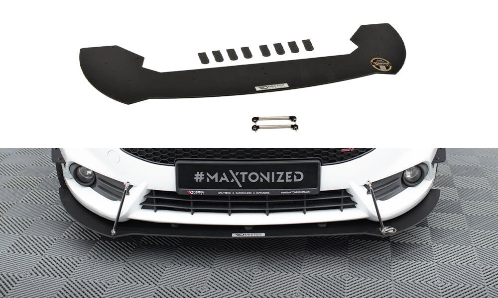 Front Racing Splitter V.1 Fiesta ST Mk7 Facelift - bluepower.se