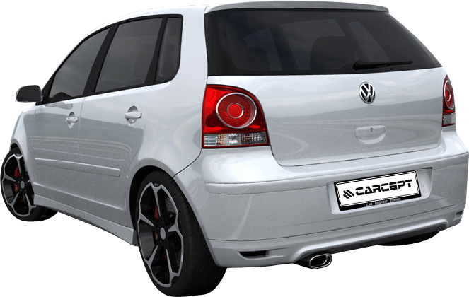 VW POLO 9N2 05+ REAR BUMPER LIP [CARCEPT] - bluepower.se