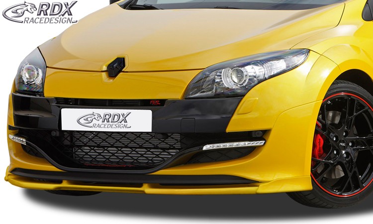 FRONT SPOILER VARIO-X RENAULT MEGANE 3 RS FRONT LIP SPLITTER - bluepower.se