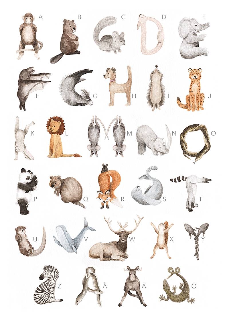 Barn inredning - Vimpel - Papper - Bokstavsvimpel