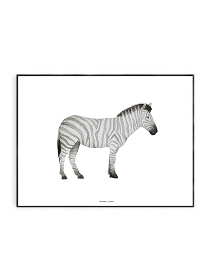 Zebra - Djurposter - Inredning - Afrikanska djur - Barnrumsdekoration ...