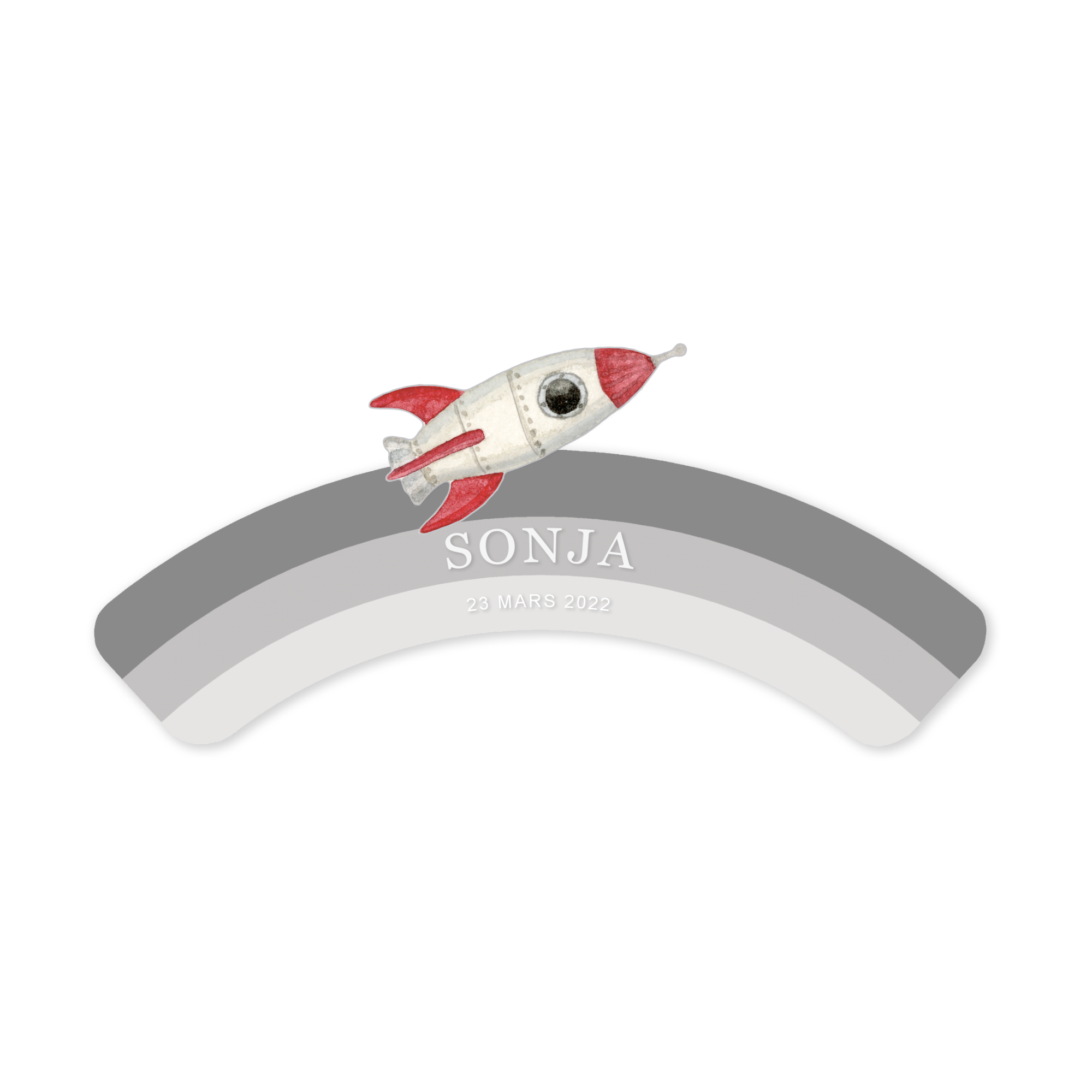 Door decor - Rocket - Door sign - Kid's room - Water color - Space ...