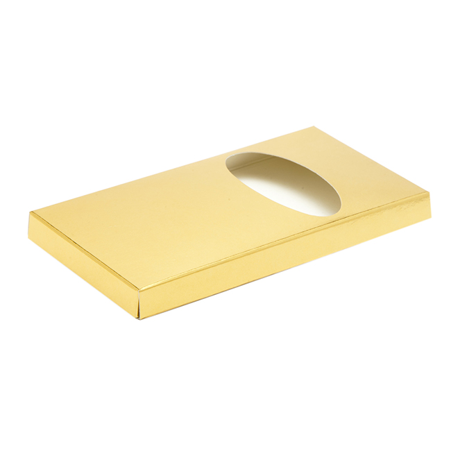 Box for Chocolate Bar, Glossy gold - Chocolate-packaging.com