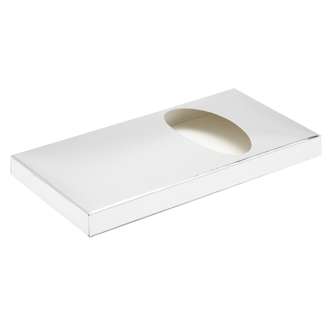 Box for chocolate bar, silver - Chocolate-packaging.com