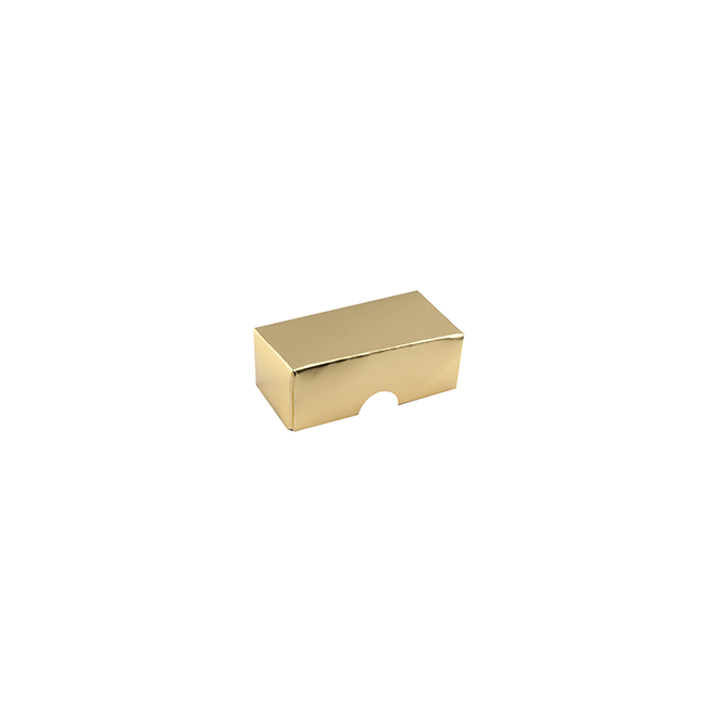 Lid for 2 piece chocolate box, gold - Chocolate-packaging.com