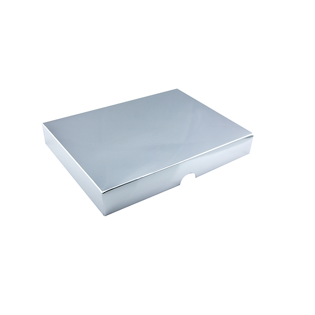 Lid for 24 piece chocolate box, silver - Chocolate-packaging.com