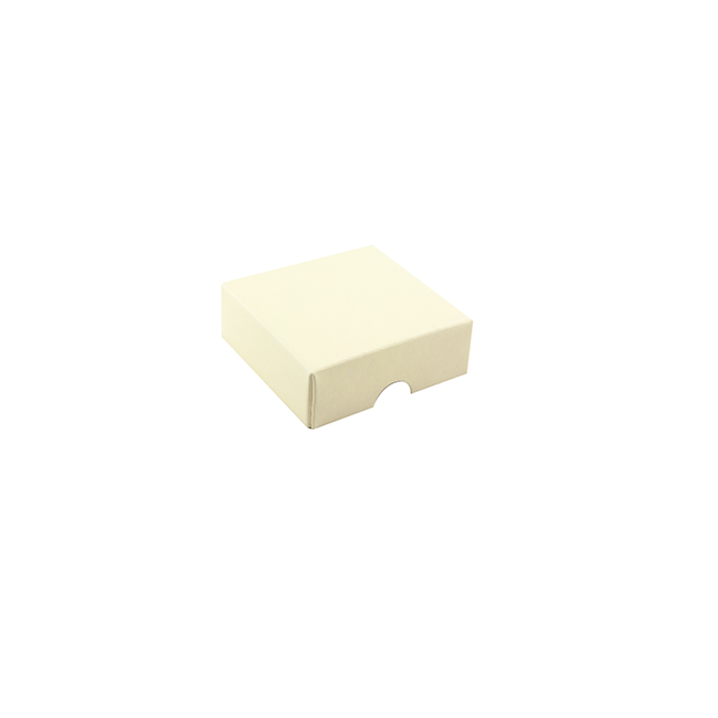 Lid for 4 piece chocolate box, creme texture-embossed - Chocolate ...