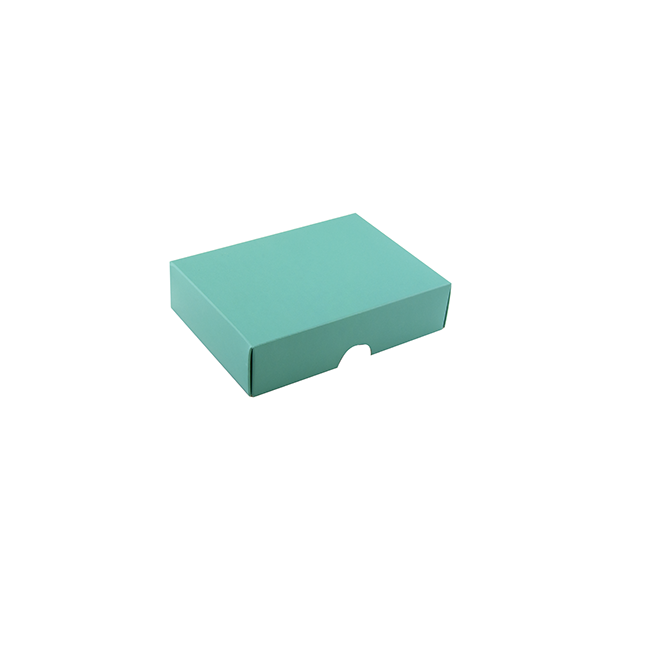 Lid for 6 piece chocolate box, aqua - Chocolate-packaging.com