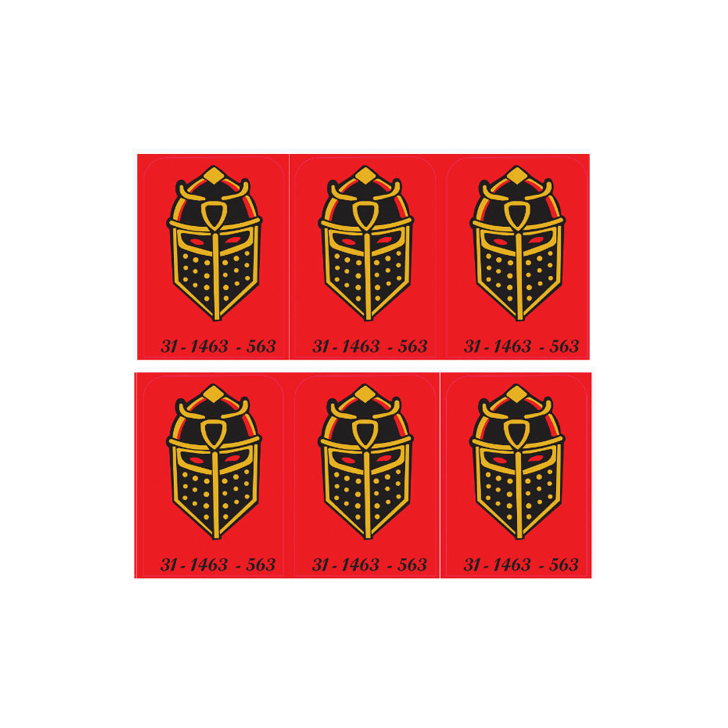 Black Knight 2000 - Target Decals (6 pcs) - Free Play