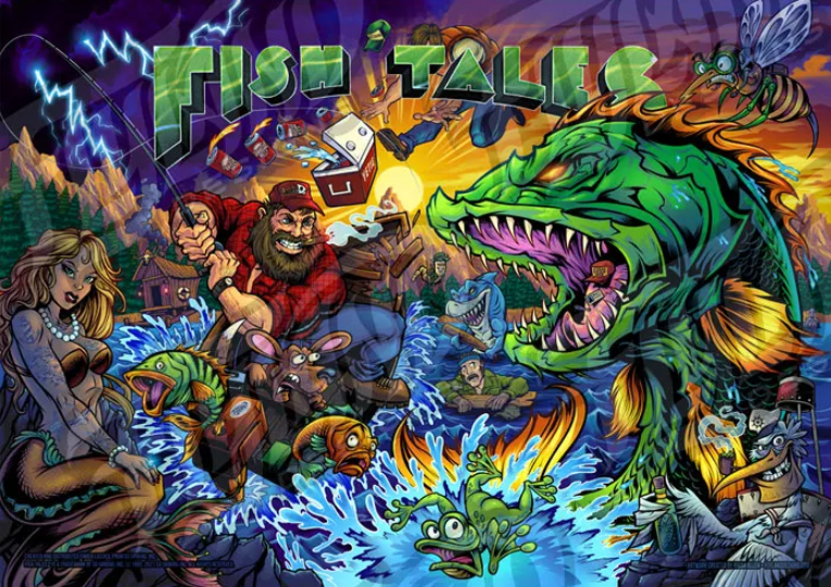 Fish Tales - Alternate Translite - Officially Licensed! - Free Play