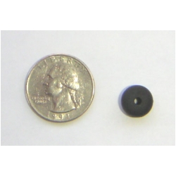 7/16" OD Black Mini Post Rubbers - Free Play