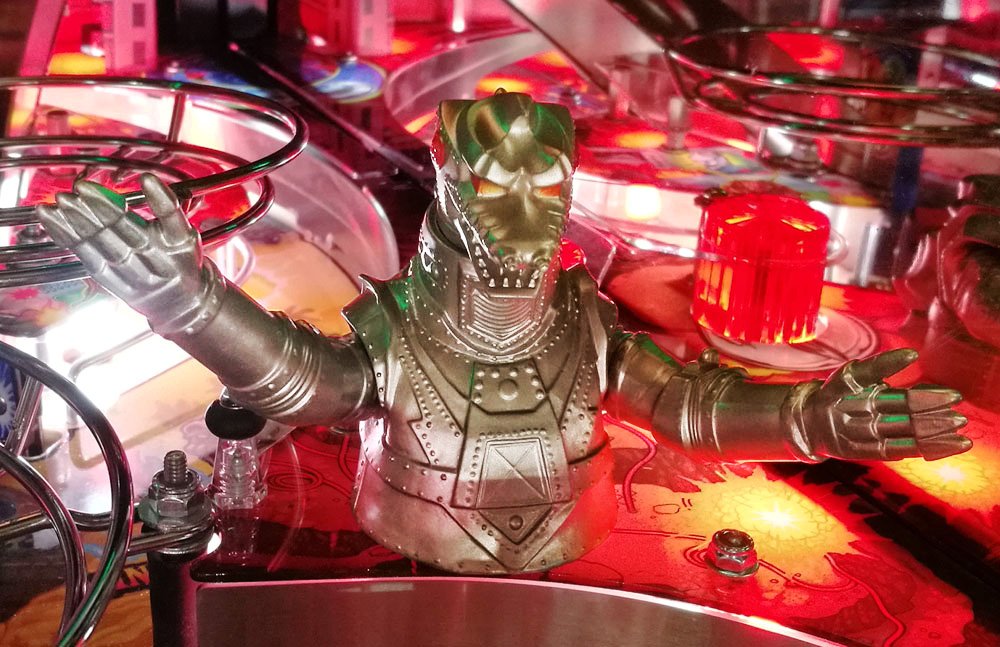 Custom Mechagodzilla Figure for Stern Godzilla Pro Machines - Free Play