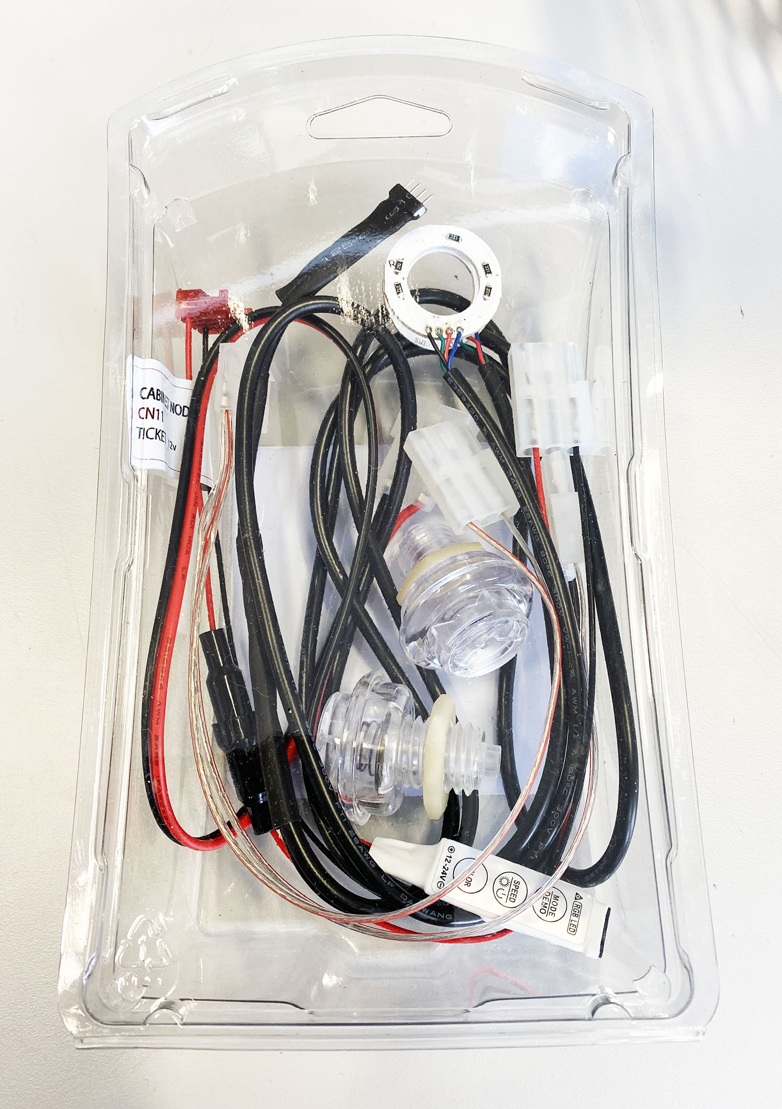 RGB LED Flipper Button Kit - Free Play