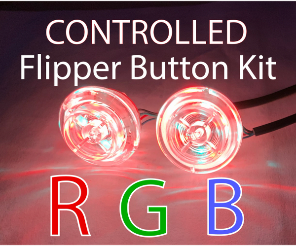 RGB LED Flipper Button Kit - Free Play