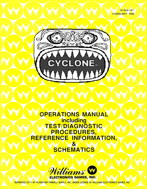 Cyclone (Williams) - Manual - Free Play
