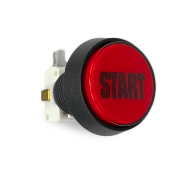 1-1/2" Sega Red Start Button Switch Assembly - Free Play