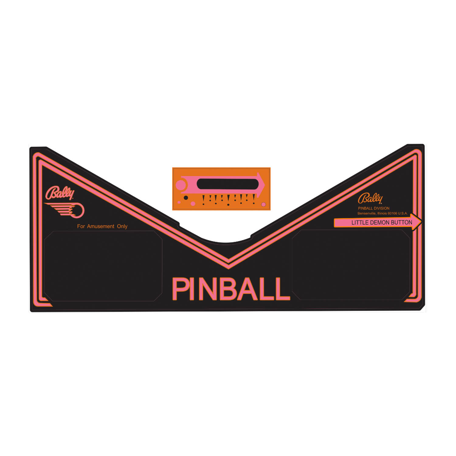 Fireball II Apron Decal Set - Free Play
