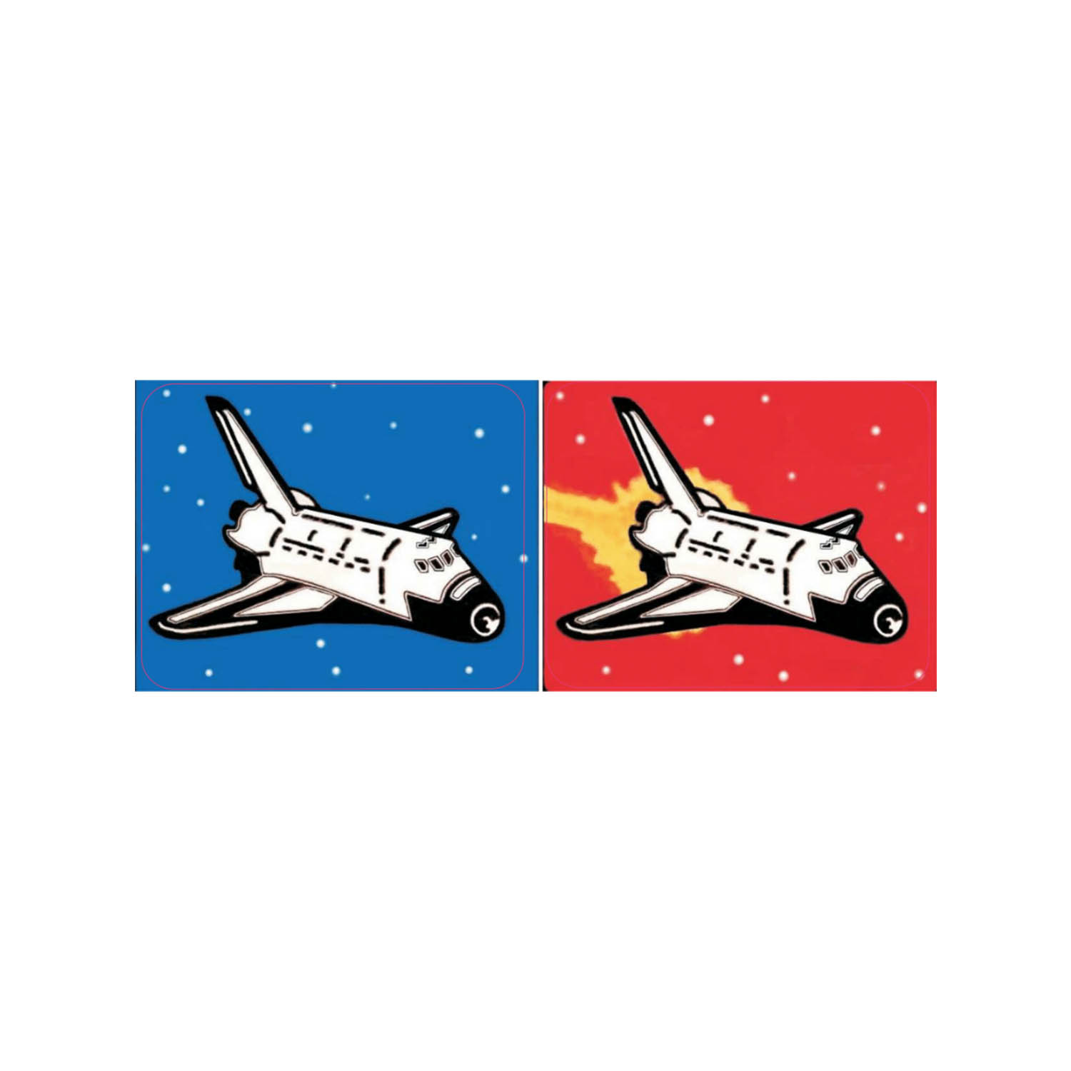 Space Shuttle - Spinner Decals - Free Play