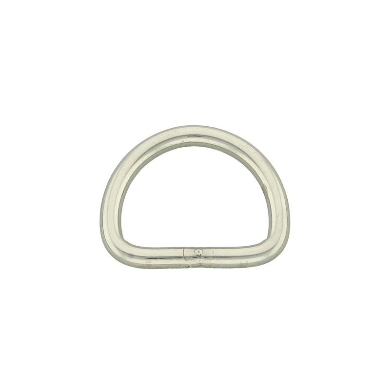 D-ring, silver, 25 mm - www.taur.se