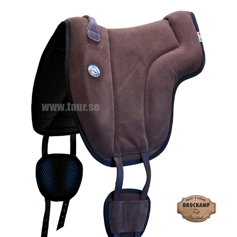 Brockamp Special - Ridpad / Barbackasadel i mocka (brun) - www.taur.se