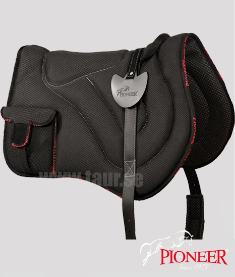 Pioneer® Ridpad Barbacka / Air Mesh LIGHTWEIGHT, svart - www.taur.se