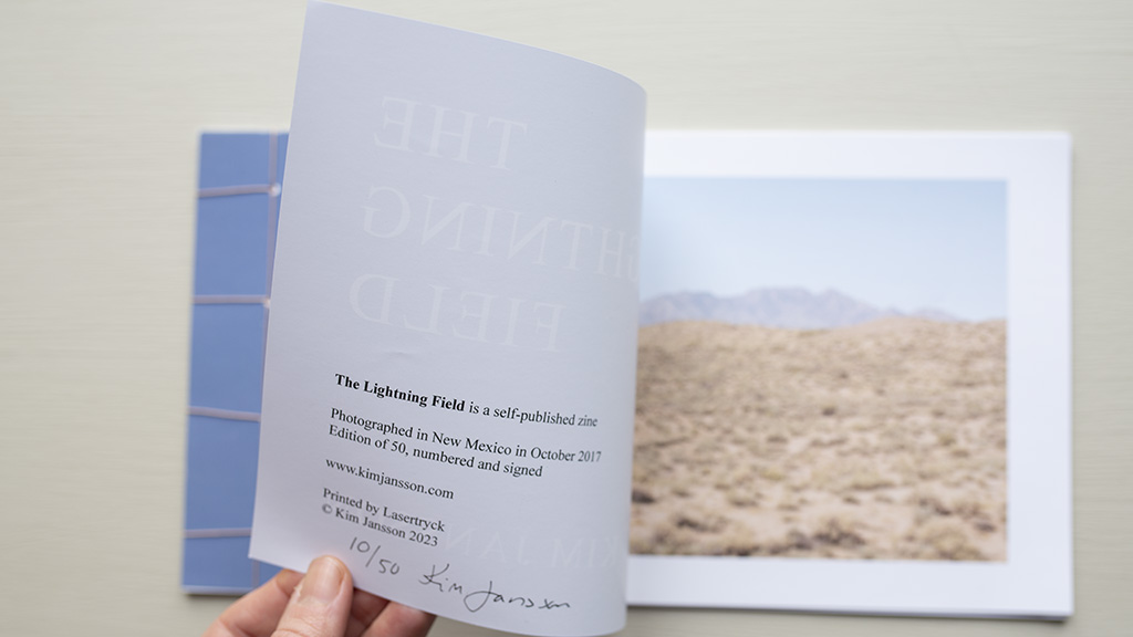 Kim Jansson- The Lightning Field - NevaBooks - fotobokhandel