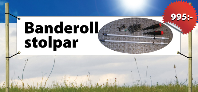 Banderollstolpar - Tryckt.se