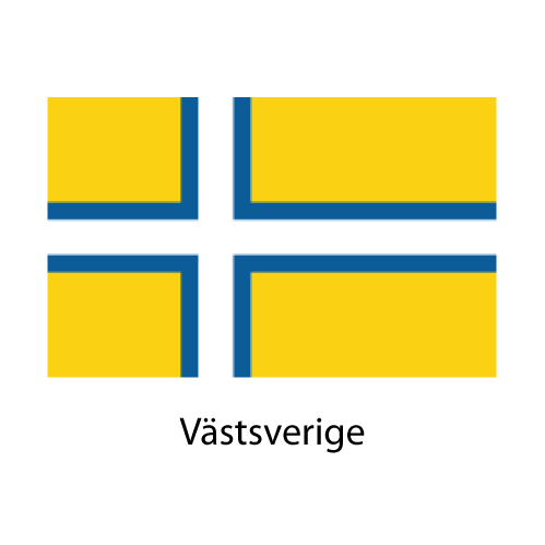 Regionsflaggor.se - Regionsflagga Västsverige / Västergötland