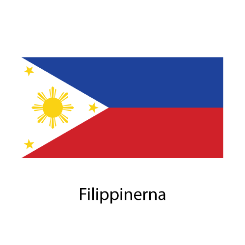 Filippinerna Flagga - Nationsflaggor.com
