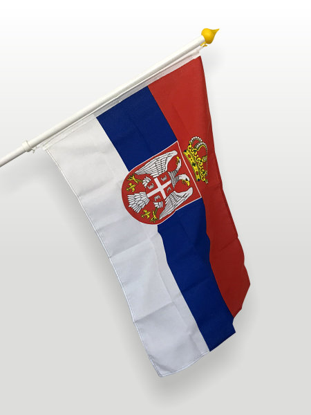 Serbiens fasadflagga - Nationsflaggor.com