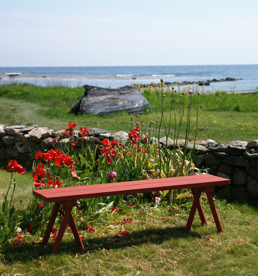 Furubänk engelsk röd - Anna Agger Industridesign