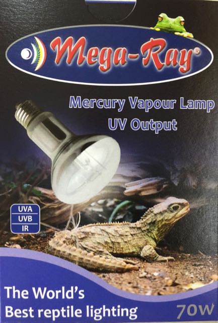 Sköldpaddsgrejer - Mega-Ray R80 Blended Double Arc Tube Lamp 70 W