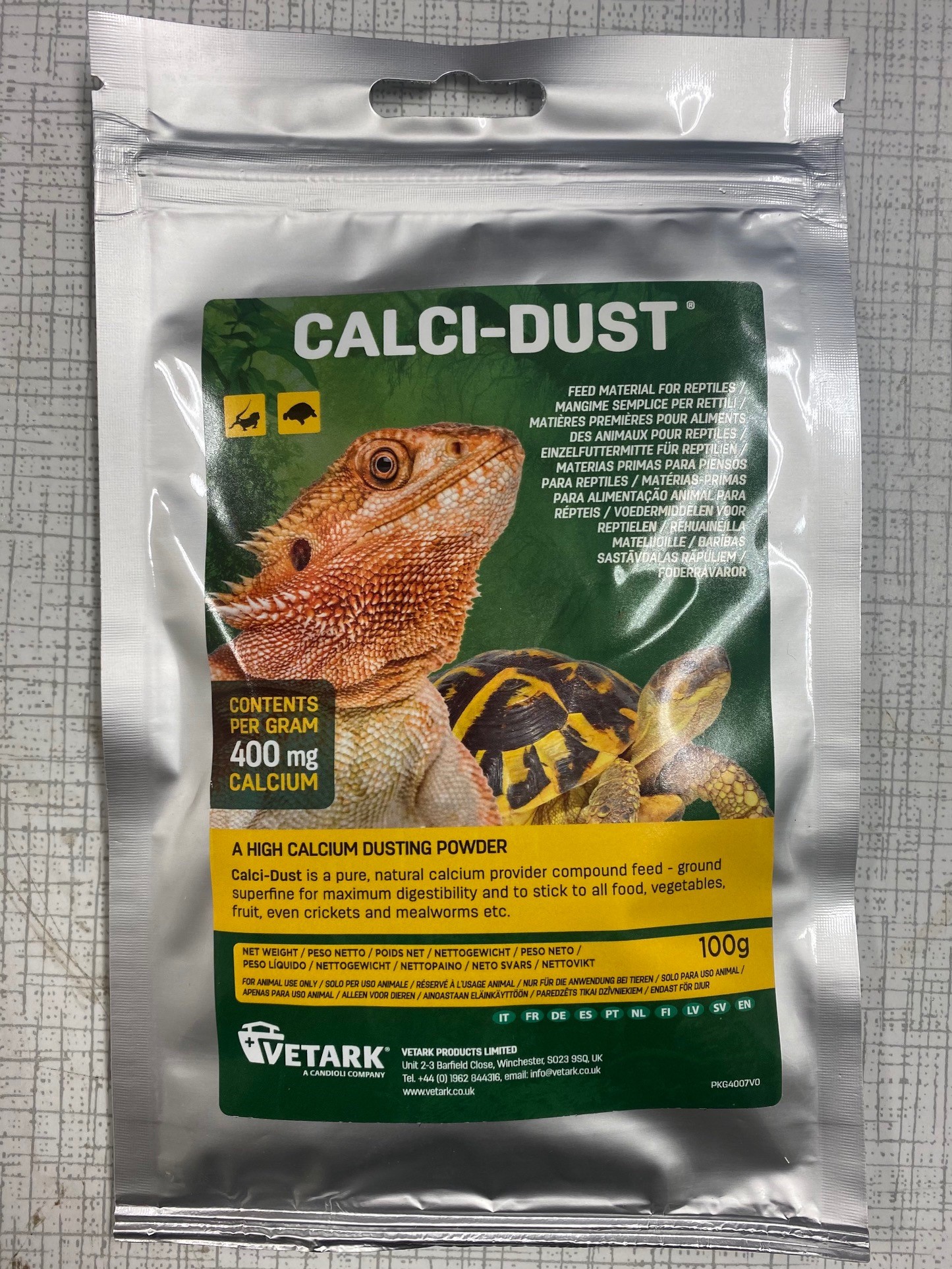 Sköldpaddsgrejer - Foderkalk Calci Dust 100 g