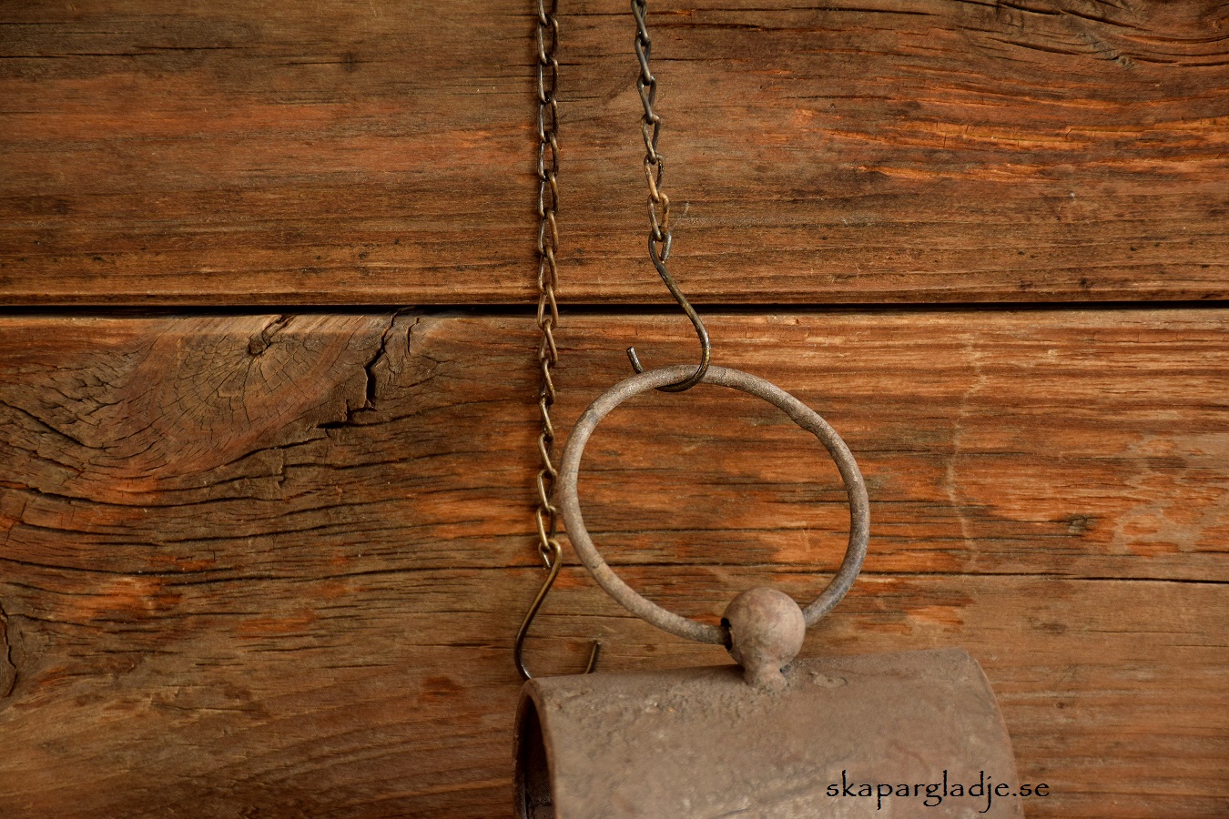 Kedja Metall m Krokar Matt Zink - Ateljé SkaparGlädje