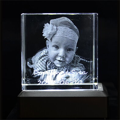 3D Engraving inside Glassblock - Sweden Crystal Design