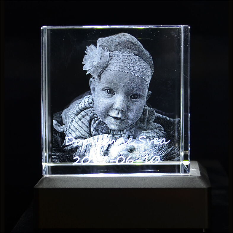 3D Engraving inside Glassblock - Sweden Crystal Design