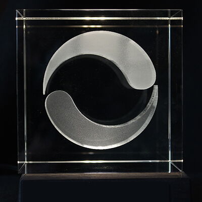 3D Engraving inside Glassblock - Sweden Crystal Design