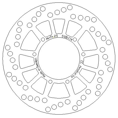 Brake Disc Front Yamaha YZ 125-490