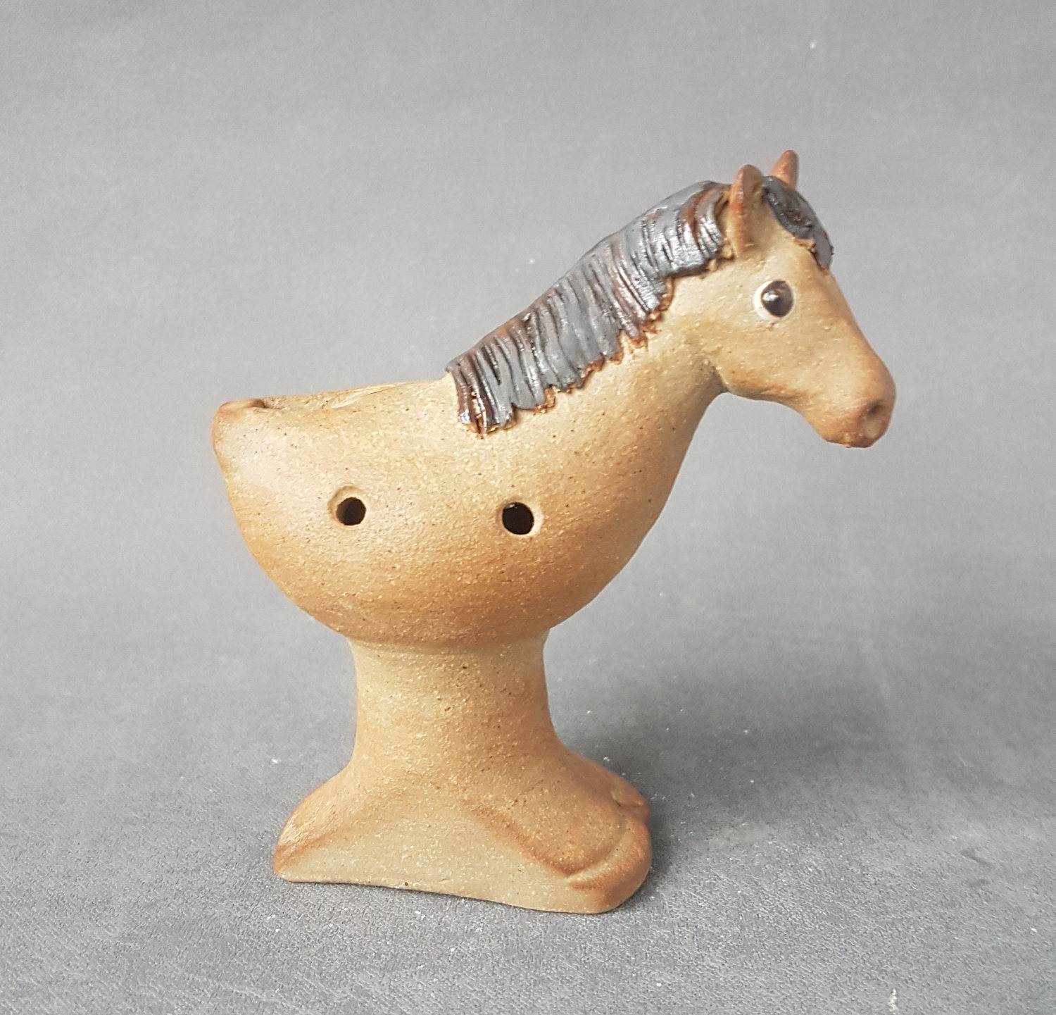 Kajsa Leijström art & ceramics - Clay whistle-horse