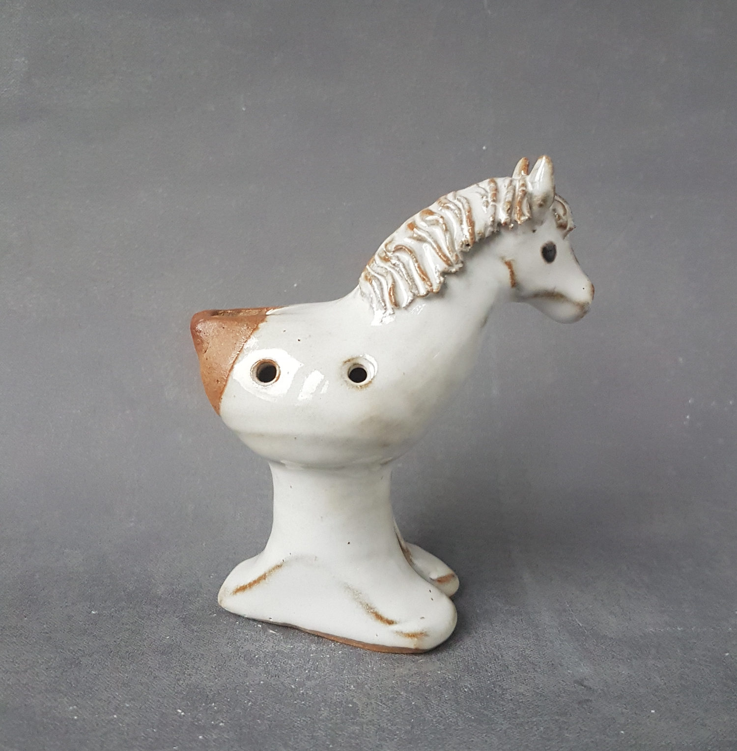 Kajsa Leijström art & ceramics - Clay whistle-horse