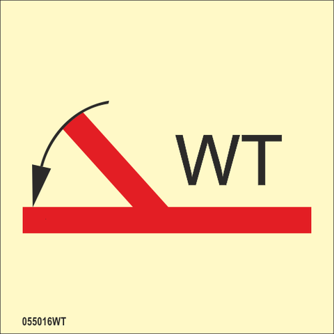 ISO 17631 Fire Control-skylt "A class self closing watertight fire door ...