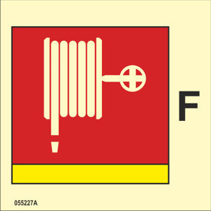 ISO 17631 Fire Control-skylt "Foam fire hose and nozzle"- IMPA 33.6844 ...
