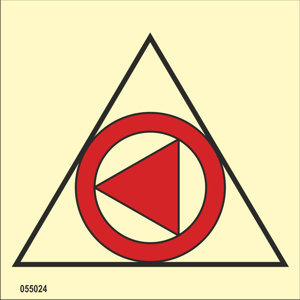 ISO 17631 Fire Control-skylt "Emergency fire pump remote control ...