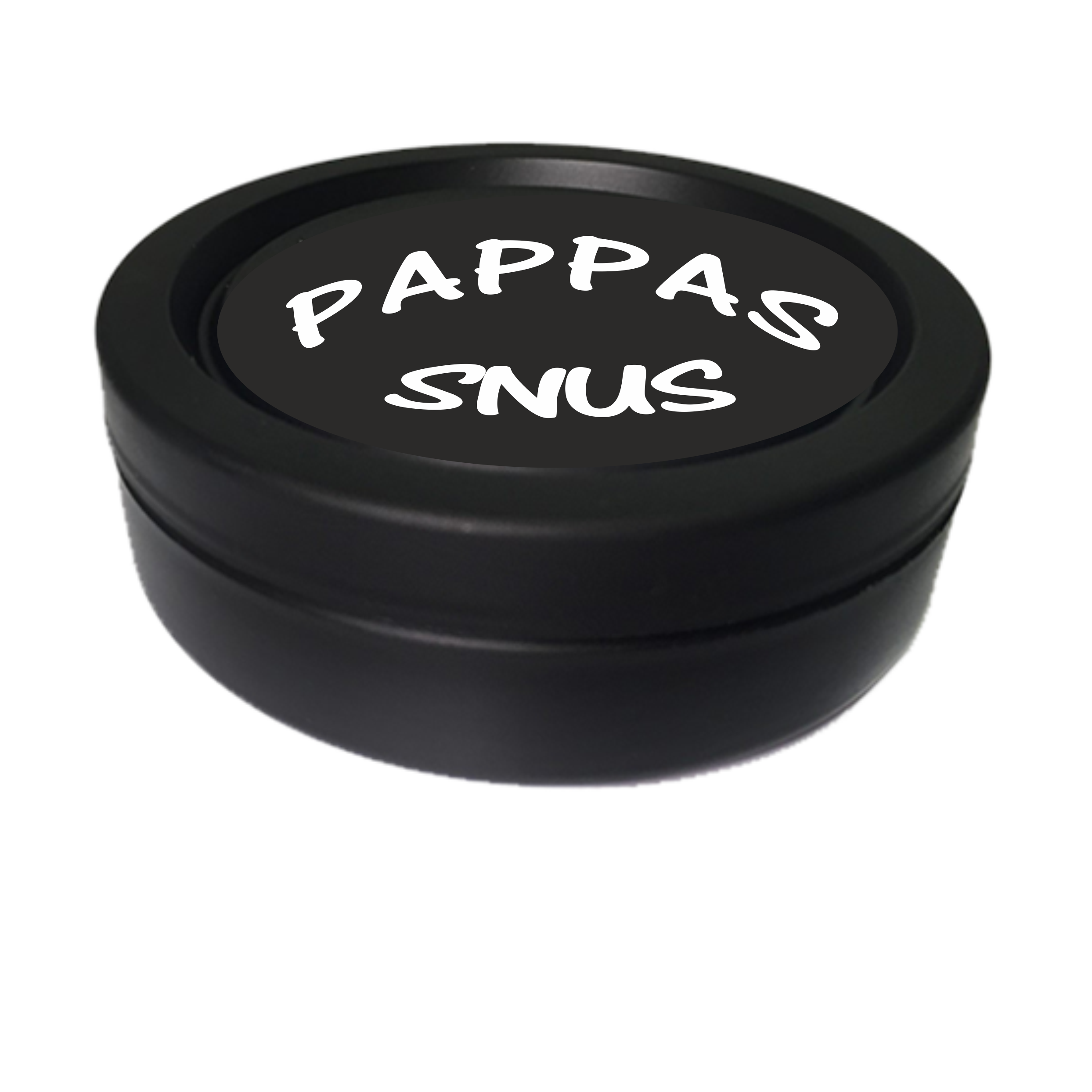 Snusdosa Pappas snus svart - lillapresentboden