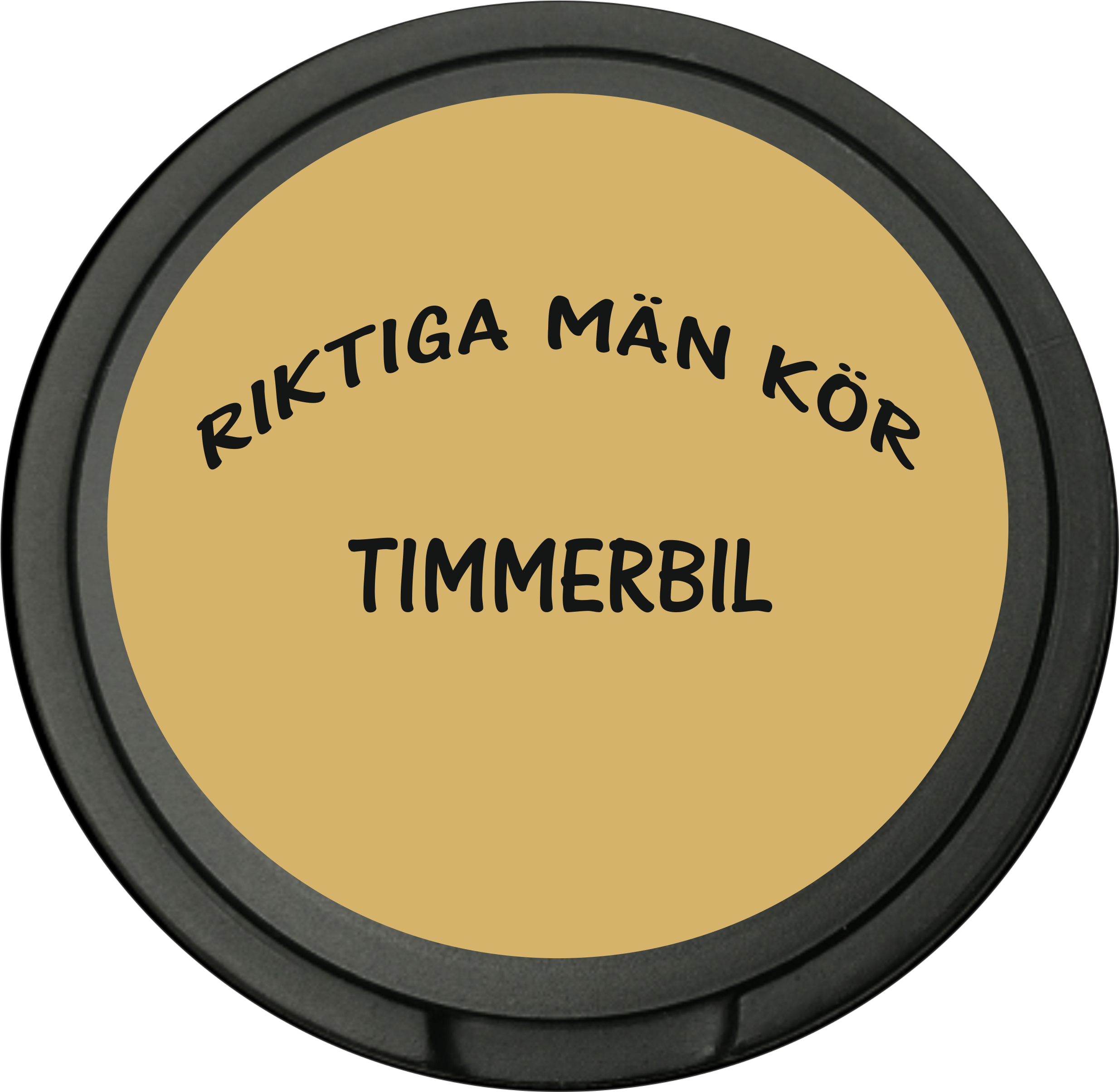Snusdosa för portionssnus med dubbellock Riktiga män kör Timmerbil ...