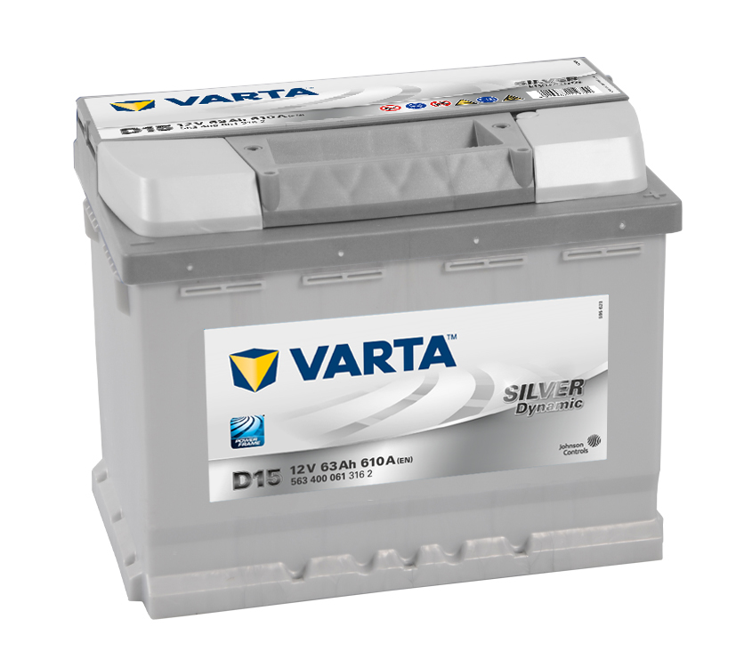 Varta Bilbatteri Silver Dynamic D15 63 Ah CCA 610 A (EN) - VoltPower