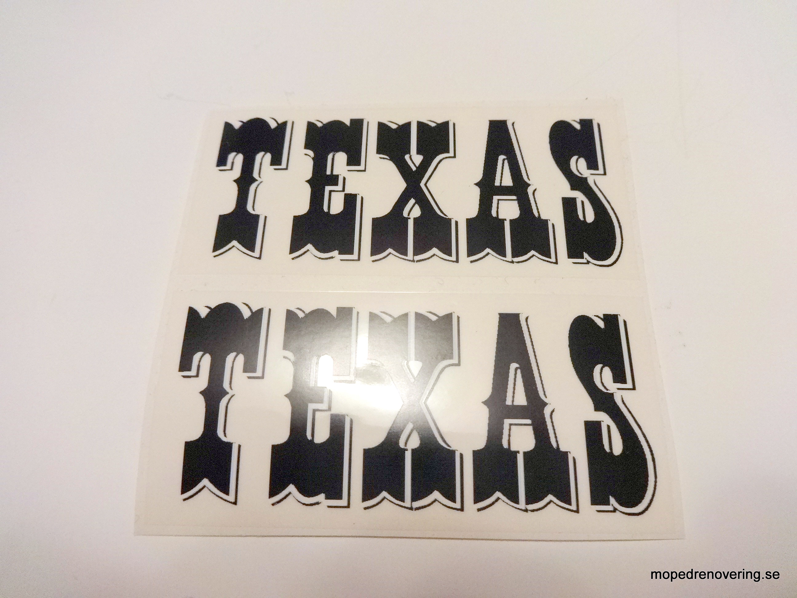 Tankdekal Texas (2 st) - Mopedrenovering