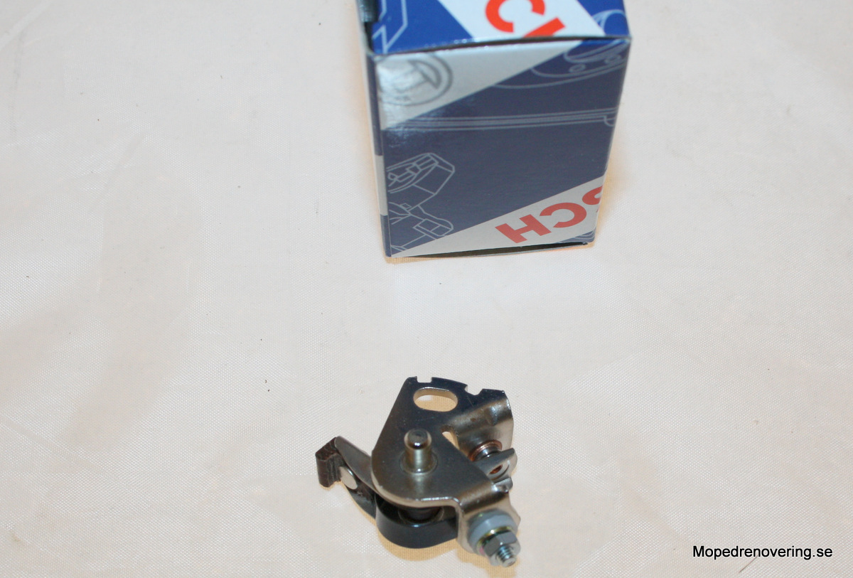 Breaker points, Bosch with axle. - Mopedrenovering