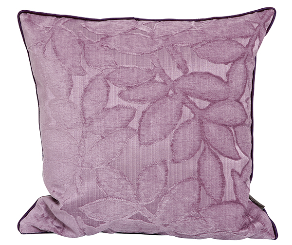 Kudde Jaquardvävd sammet/Lin Lilac 45X45 - Mimou