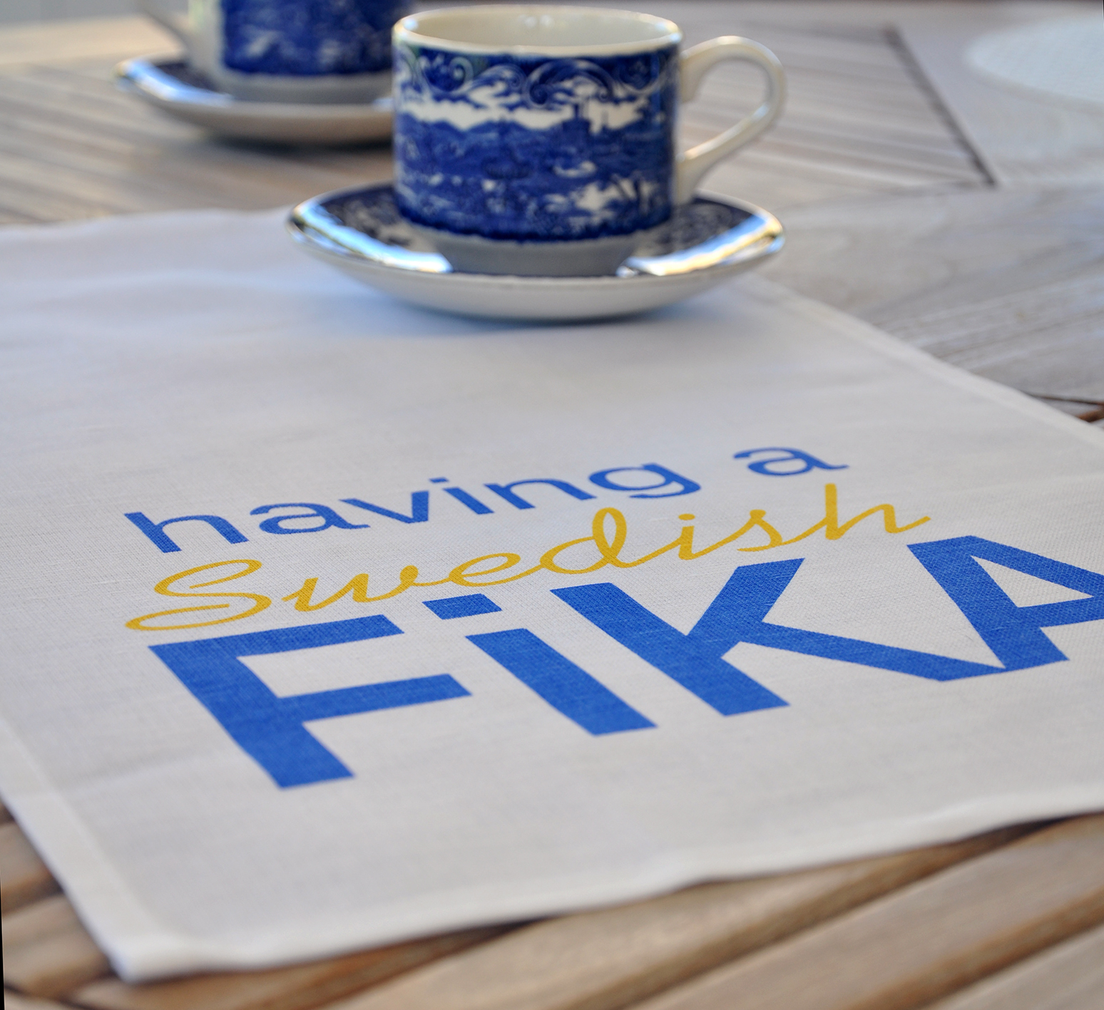 Swedish Fika Disktrasa och Kökshandduk - cgstyle.se